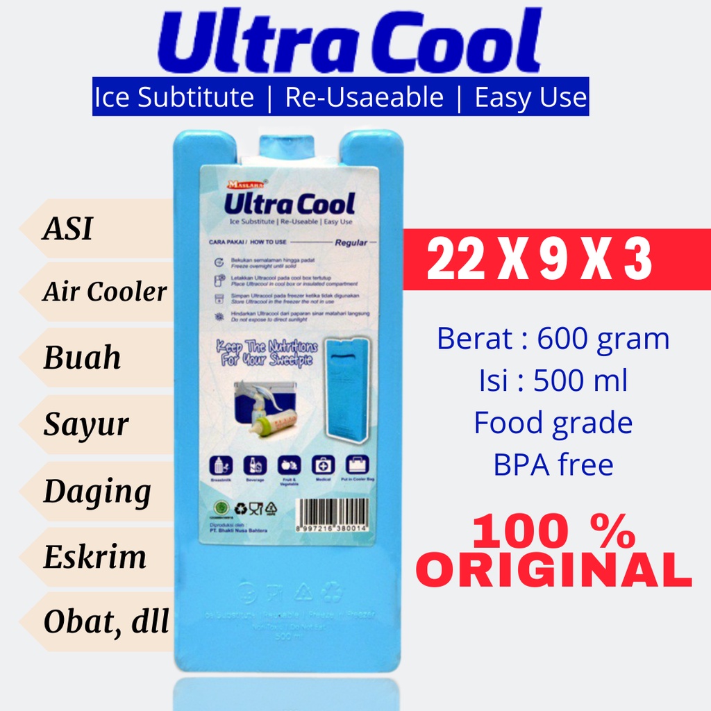 Jual ICE PACK BLUE / PENDINGIN BOX ES KRIM / BLUE ICE PACK - ES PACK ...