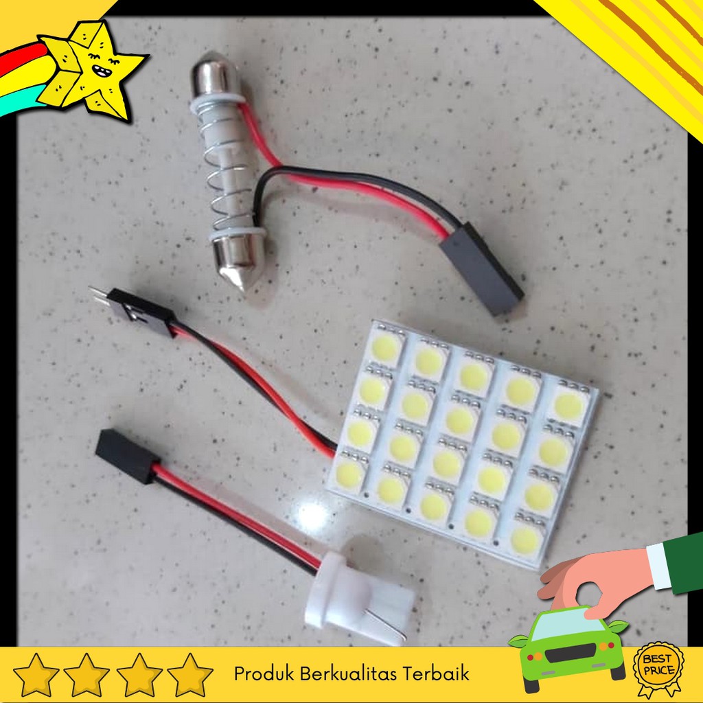 Jual Lampu Plafon Led 20 Titik Putih Lampu Plafon Mobil Led | Shopee ...