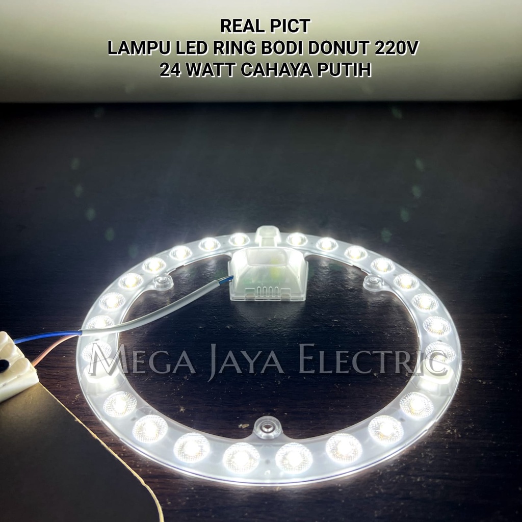 Jual LAMPU LED RING 24 WATT LED 220 V / BODI DONUT / CAHAYA PUTIH / LED ...
