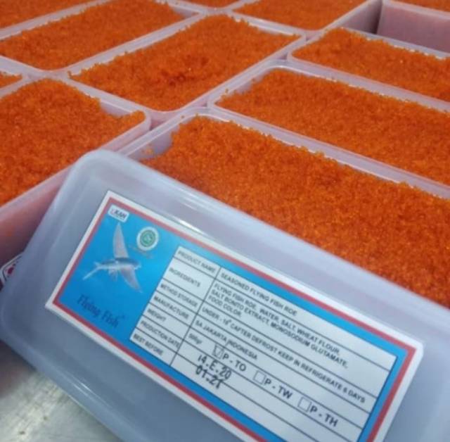 Jual Tobiko Orange 500gr / Telur ikan terbang / Flying fish roe ...