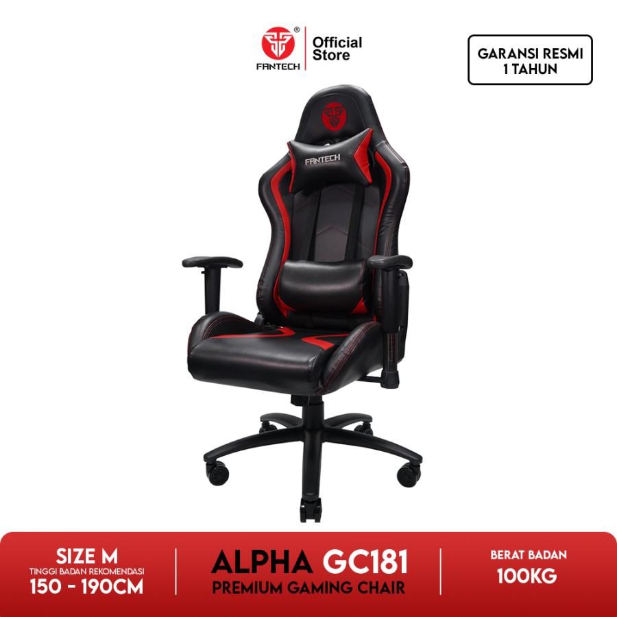 Jual Fantech Gaming Chair GC-181 - Merah | Shopee Indonesia