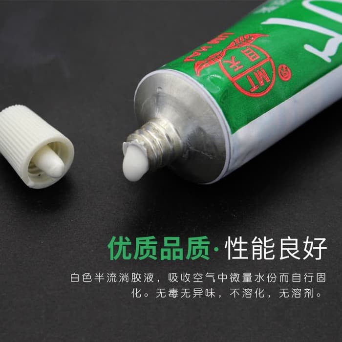 Jual Lem tian mu tianmu Thermal Glue Plus Sealant Tian Mu 704 Putih ...