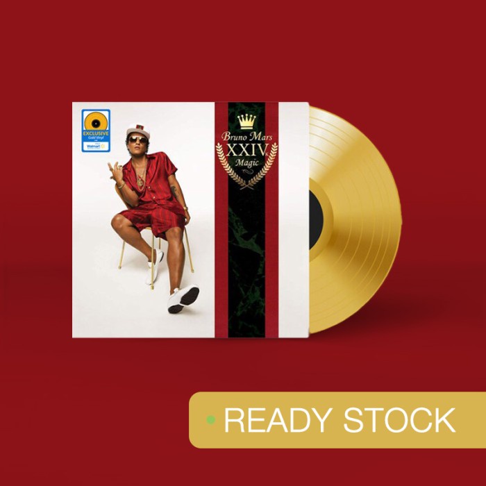 Jual BRUNO MARS 24K MAGIC GOLD VINYL WALMART | Shopee Indonesia