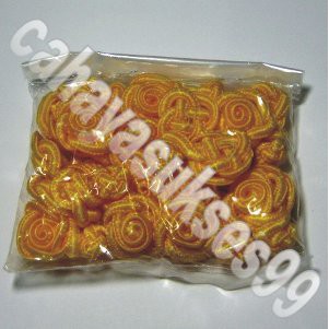 Jual Kancing Shanghai Warna KUNING Model Bunga Rose Bulat Aksesoris ...