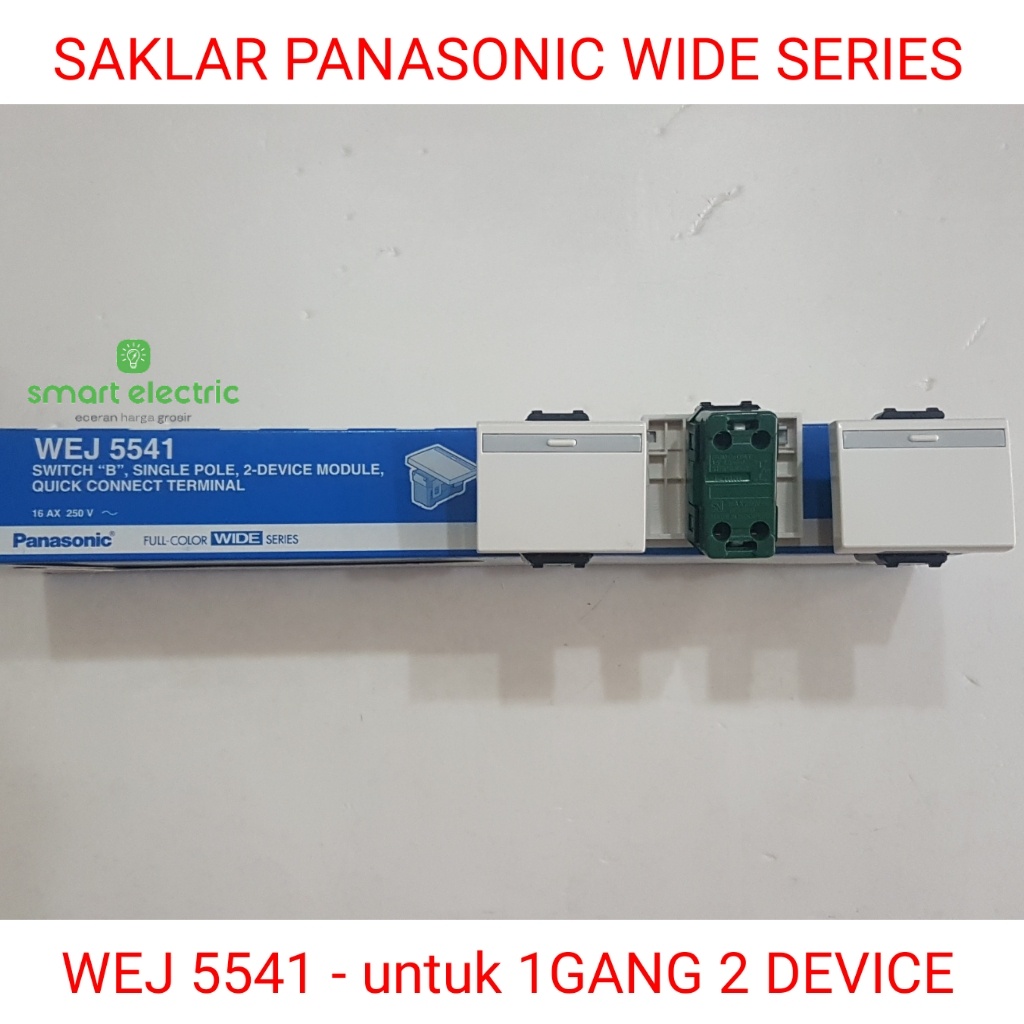 Jual Panasonic Saklar Engkel/Tunggal Lebar Wide Series WEJ 5541 ...
