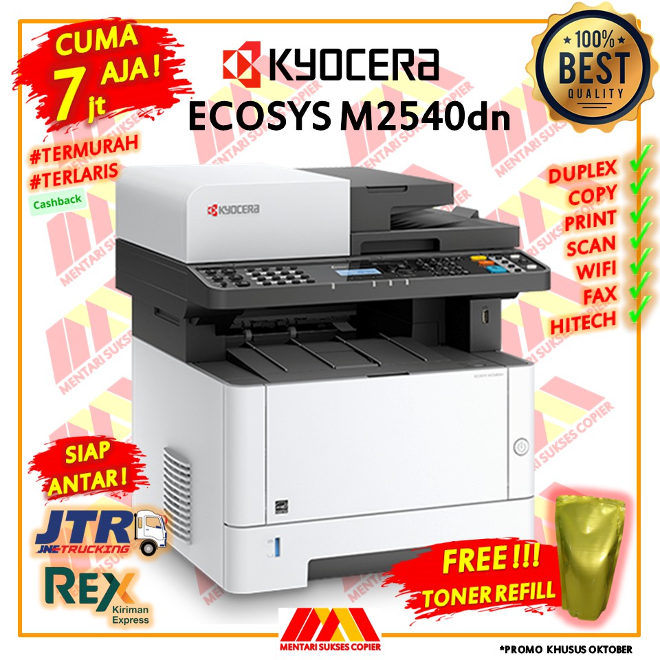 Jual MESIN FOTOCOPY KYOCERA ECOSYS M2540dn GARANSI TERLARIS DAN TERMURAH - DUPLEX PRINT COPY ...