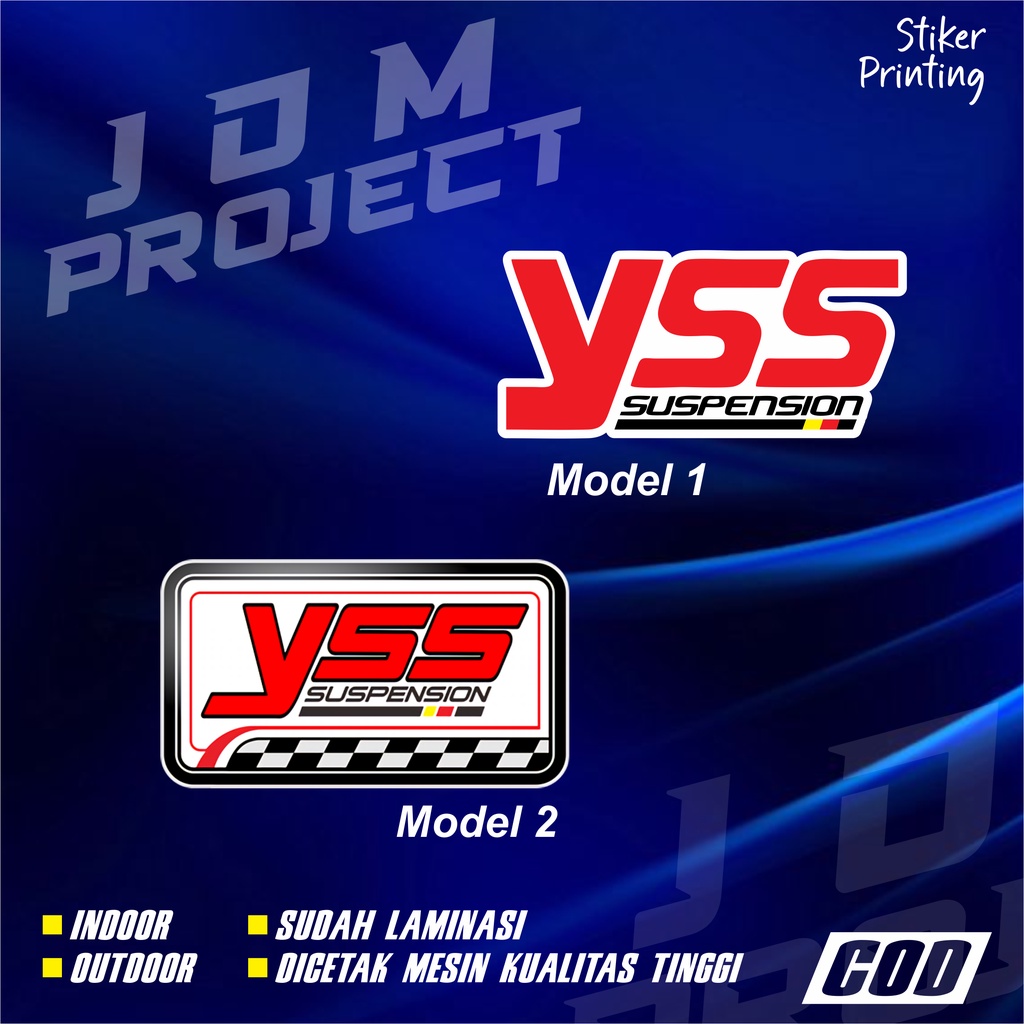 Jual Sticker Printing Logo YSS Laminasi Glossy | Shopee Indonesia