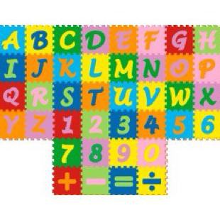 Jual Karpet Puzzle Evamat Abjad Mini / Angka dan simbol / Alas bermain ...