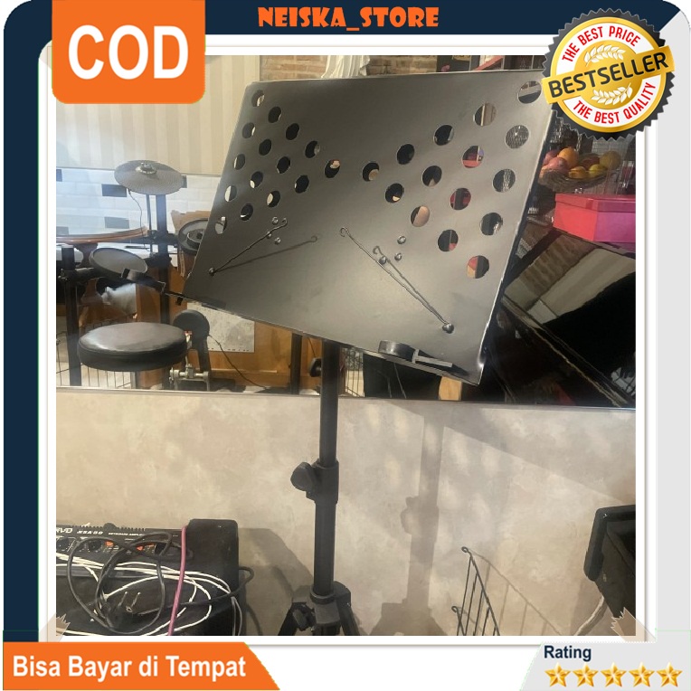 Jual Stand Book & Mic Holder Standing Rak Buku Microphone Lipat Besar ...