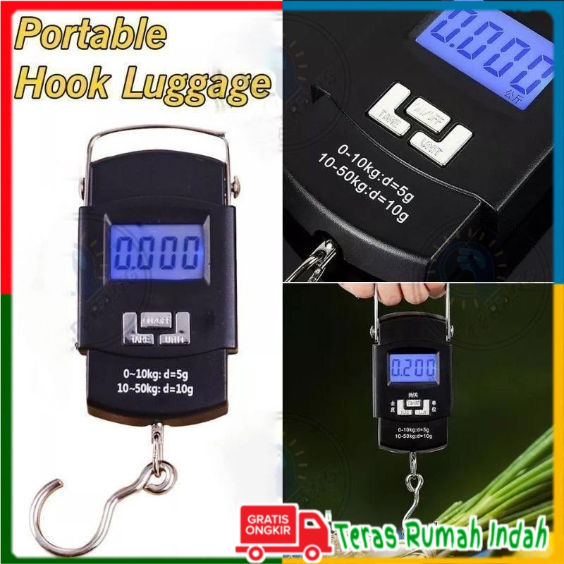 Jual Timbangan Koper / Laundry Gantung Digital WEIHENG WH-A08 kapasitas ...