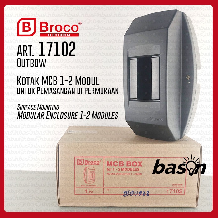 Jual BROCO MCB Box 17102 - Kotak MCB 1 - 2 Group Outbow - MCB Panel ...