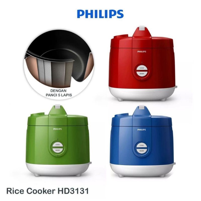 Jual Magic Com PHILIPS 2L Rice cooker HD3131/31 - 400Watt, Golden ...