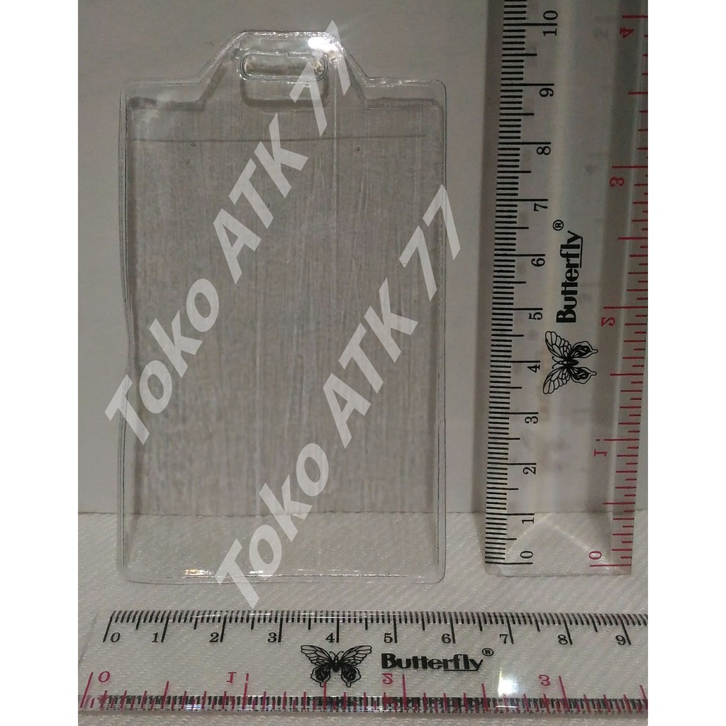 Jual Name Tag Taq Plastik Bening Seribu Pelindung Tempat KTP E Money ...