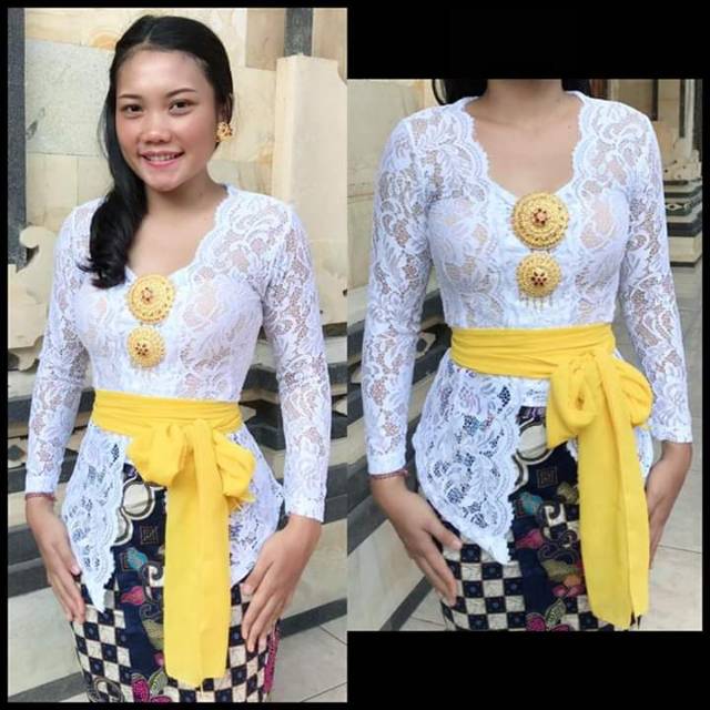 Jual SPESIAL KEBAYA SOFIA ORIGINAL PUTIH ( S , M , L , XL ) | Shopee ...