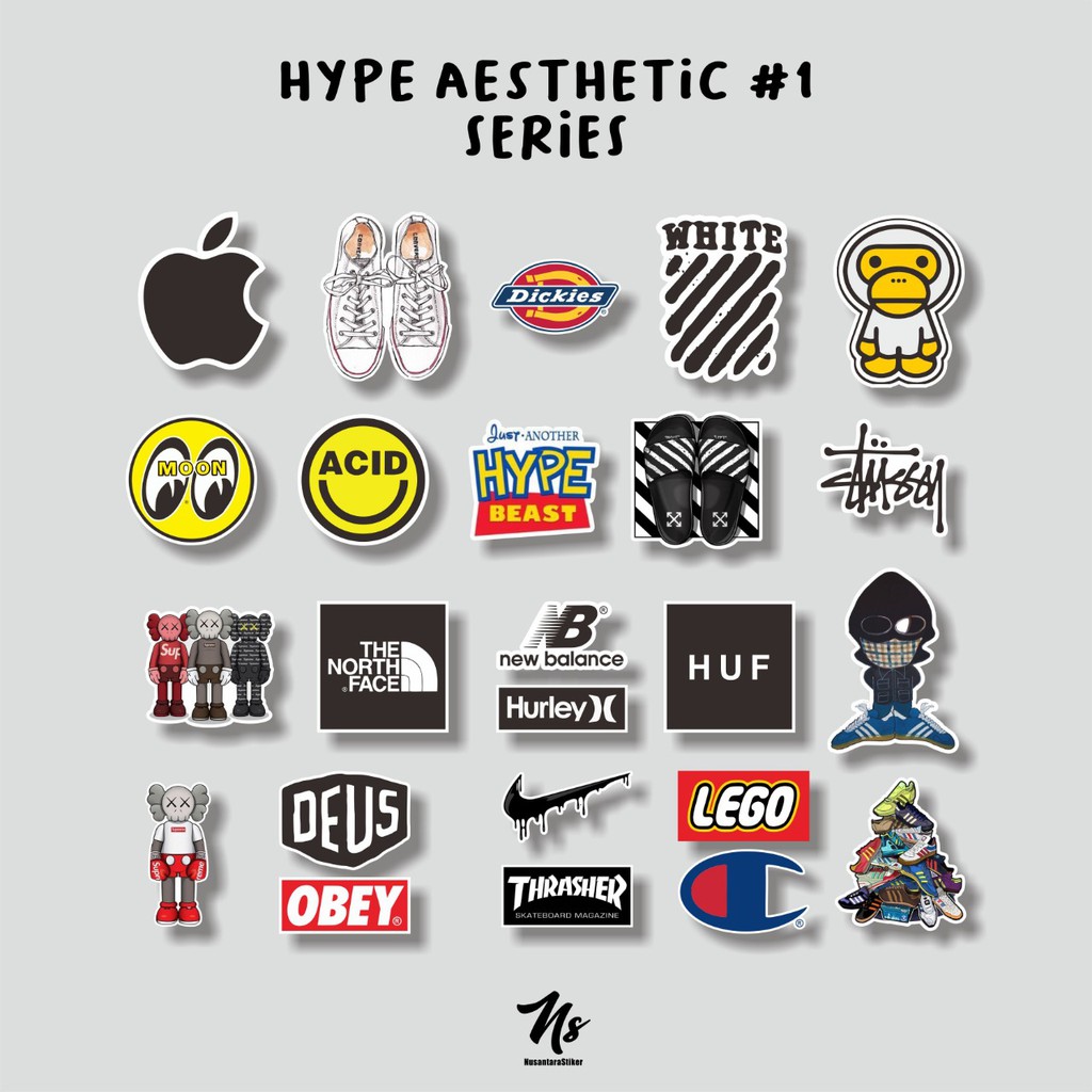 Jual STIKER PACKAGE BRAND HYPE AESTHETIC SERIES STICKER SKIN LAPTOP ...