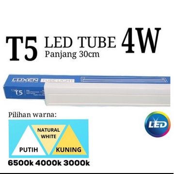 Jual LAMPU T5 LED 4W 4 W WATT LUXEN 30 CM | Shopee Indonesia