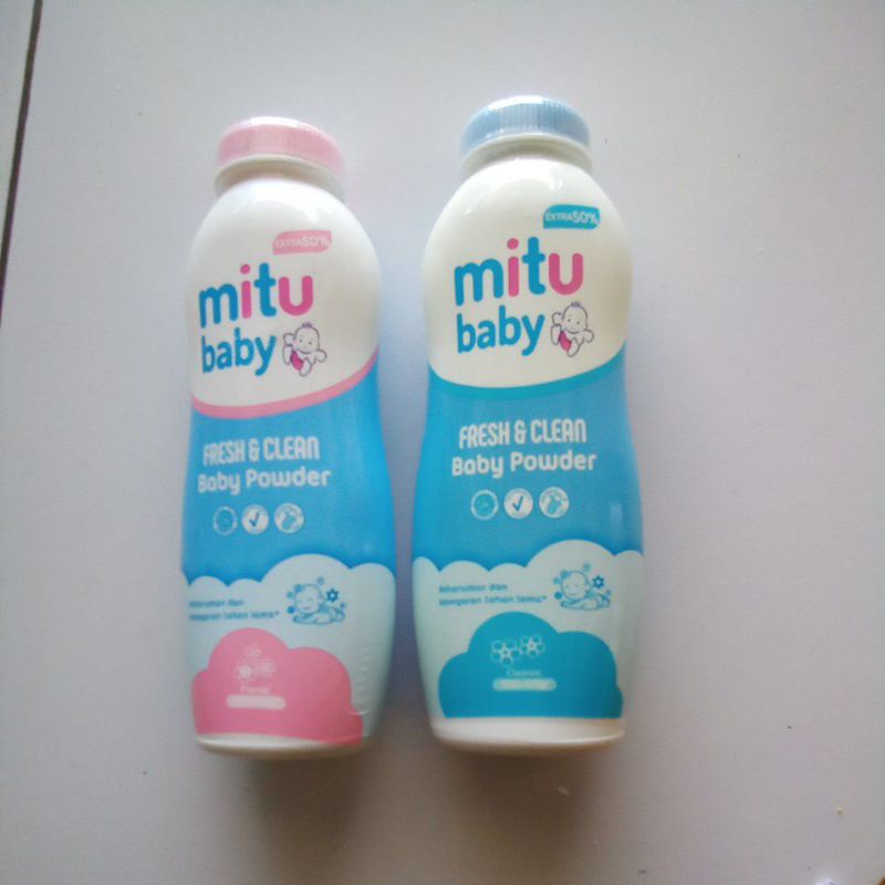 Jual mitu baby fresh & clean baby powder 100+50g | Shopee Indonesia