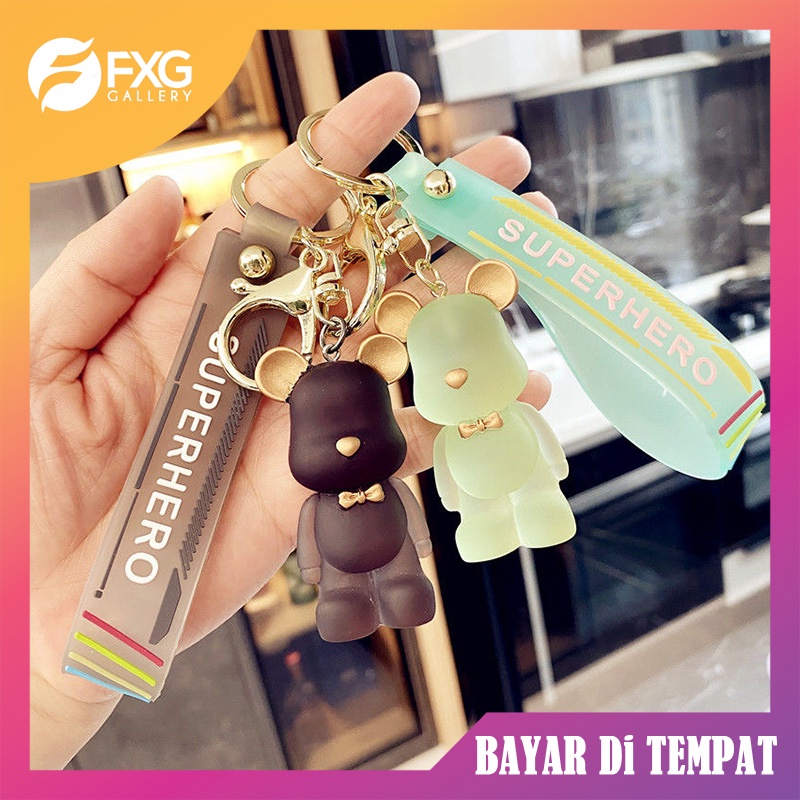 Jual FXG - Gantungan Kunci Beruang Besar Kristal Premium KeyChain Mobil ...