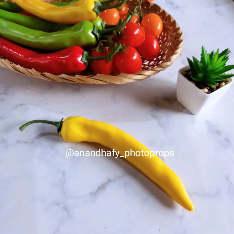 Jual CABE BESAR JUMBO ARTIFICIAL CHILI ARTIFISIAL PAPRIKA BUATAN SAYUR ...