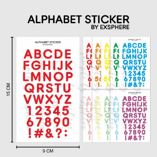Jual MEDIUM ROUND ALPHABET STICKER | STIKER HURUF | Shopee Indonesia