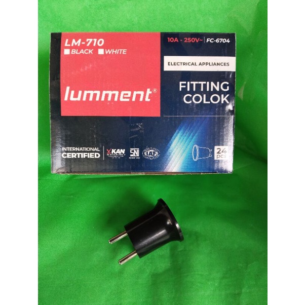 Jual Fitting colok Fitting lampu Lumment hitam | Shopee Indonesia