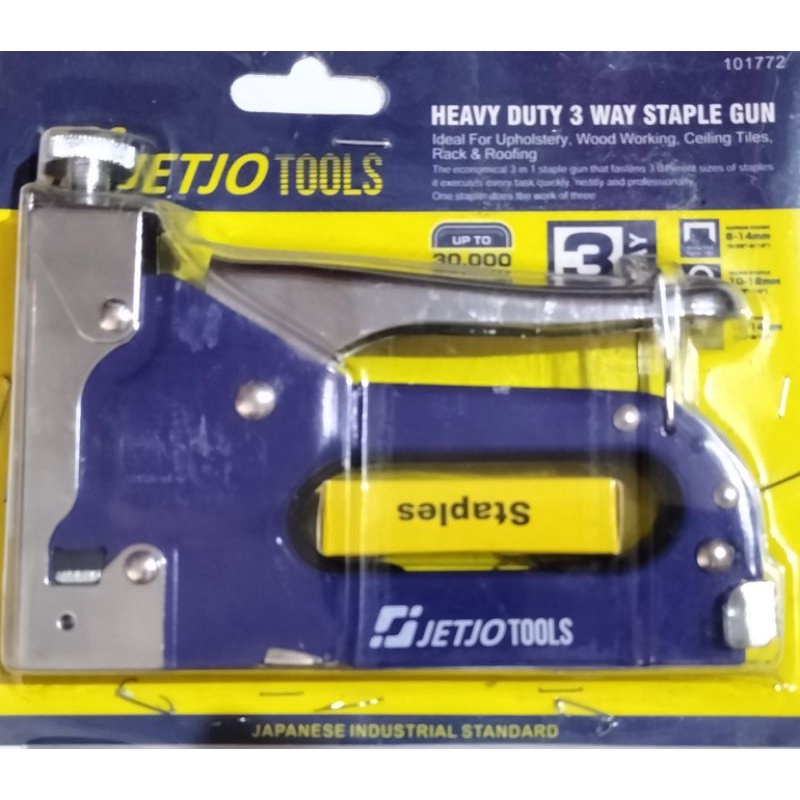 Jual Hand Staple JETJO TOOLS 3 in 1 Staples Tembak Tangan Lakoni Pro ...