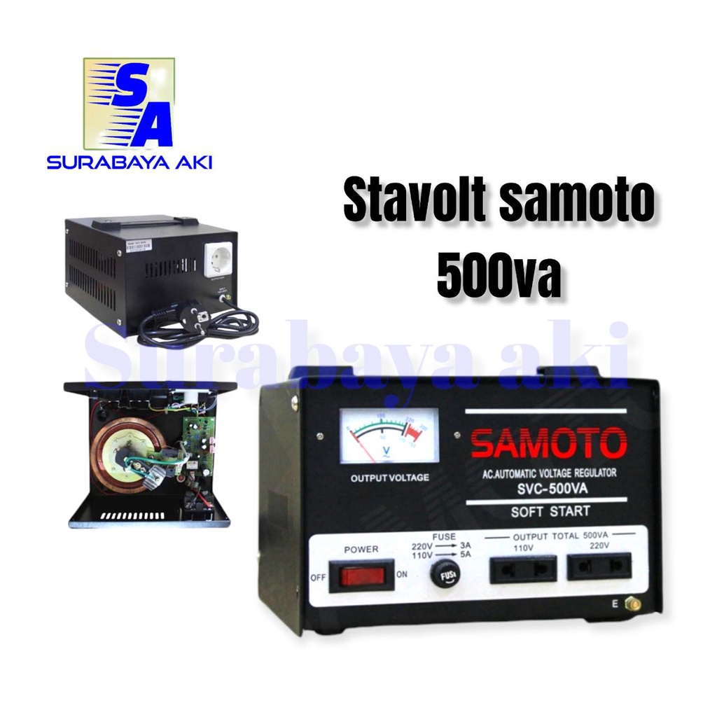 Jual Stabilizer SAMOTO 500VA sabilizer stavolt stavol 500 VA penstabil ...