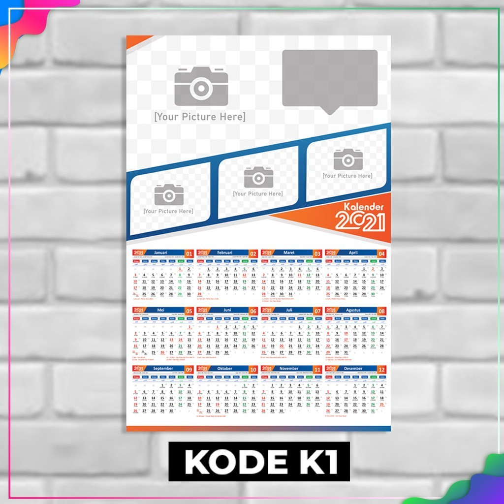 Jual KALENDER DINDING CUSTOM MURAH | Shopee Indonesia
