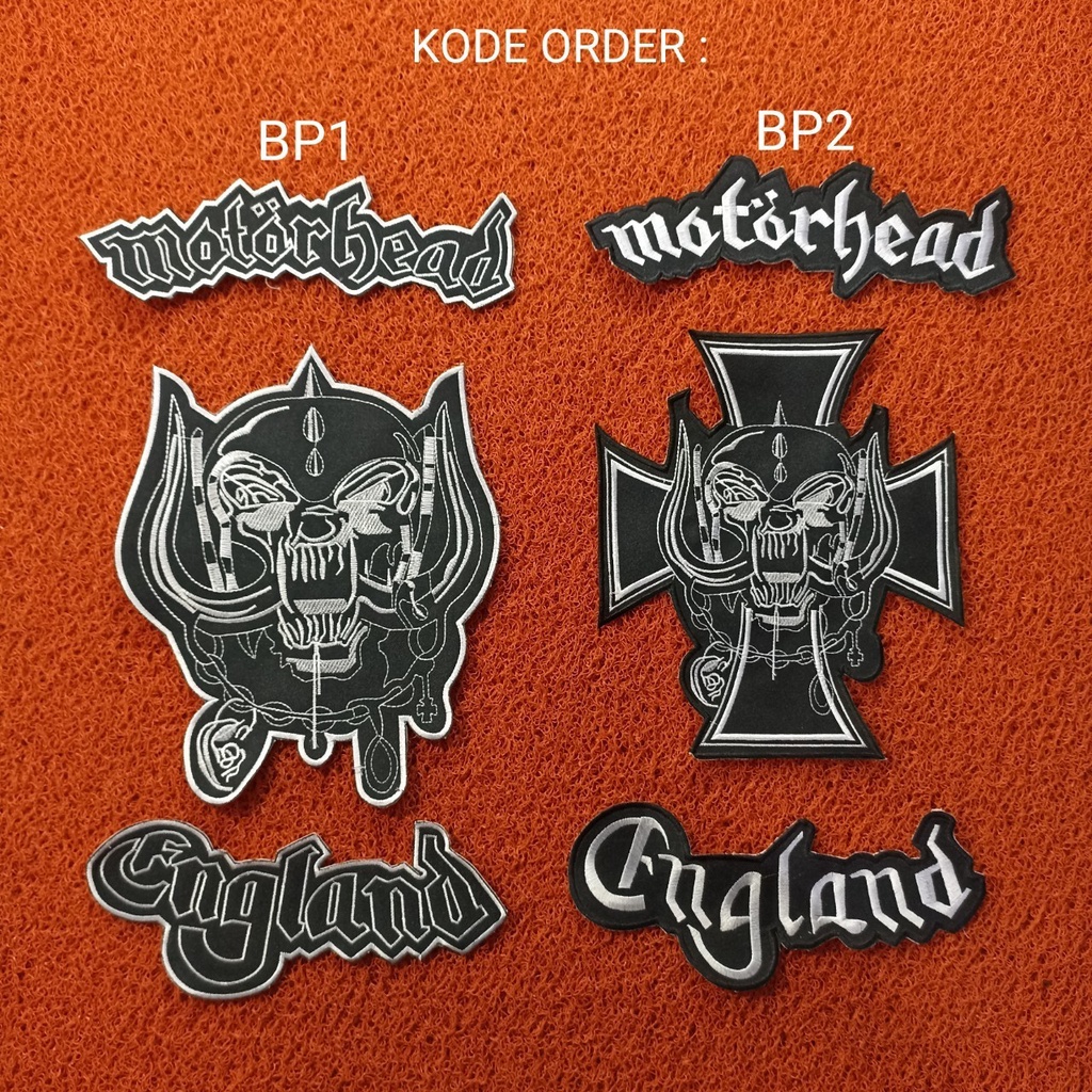 Jual Back patch backpatch bordir besar emblem punggung terlengkap Motorhead | Shopee Indonesia