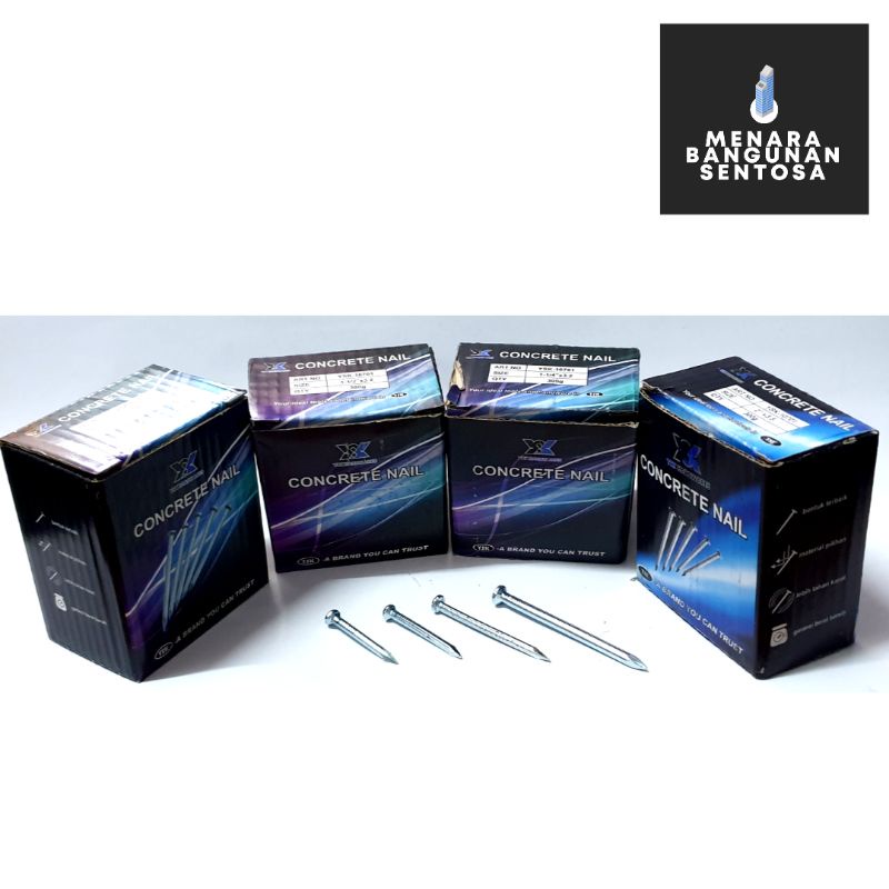 Jual Paku Beton Putih YSK - Paku Tembok Dinding 1" 1-1/4" 1-1/2" 2" 2-1/2" 3" 4" 5" Inch ...