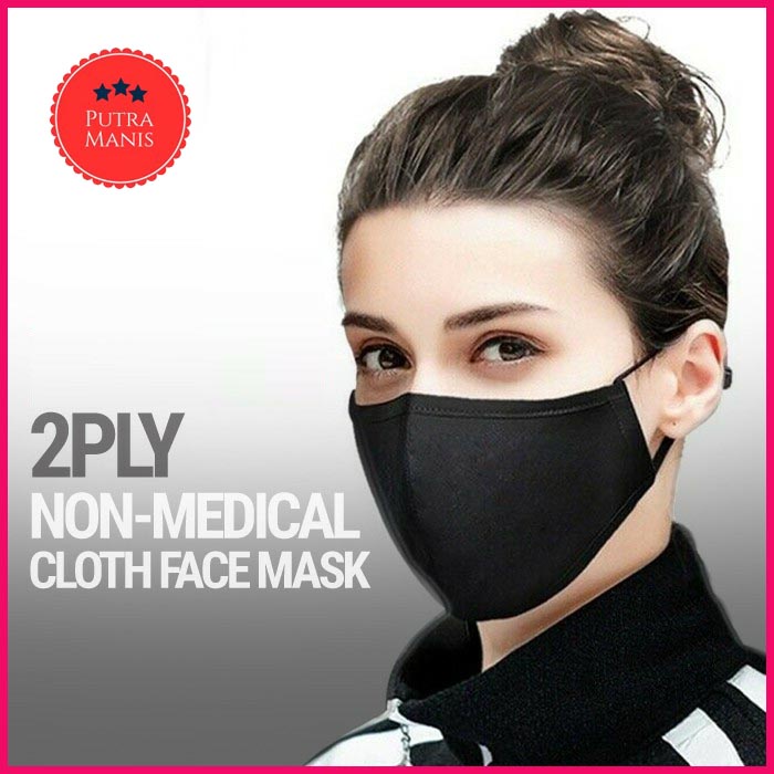 Jual Masker Kain 2 Ply 2Ply Tali Hijab Earloop Headloop Lembut Bisa ...