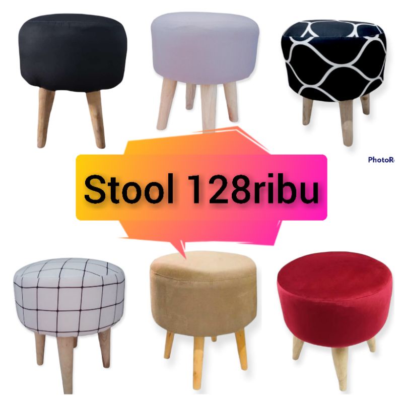 Jual STOOL/STOOL SOFA /STOOL BULAT/ SOFA STOOL | Shopee Indonesia