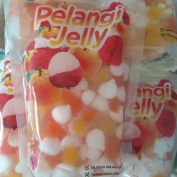 Jual Pelangi Jelly Jeli Rasa Buah Leci 500gr | Shopee Indonesia
