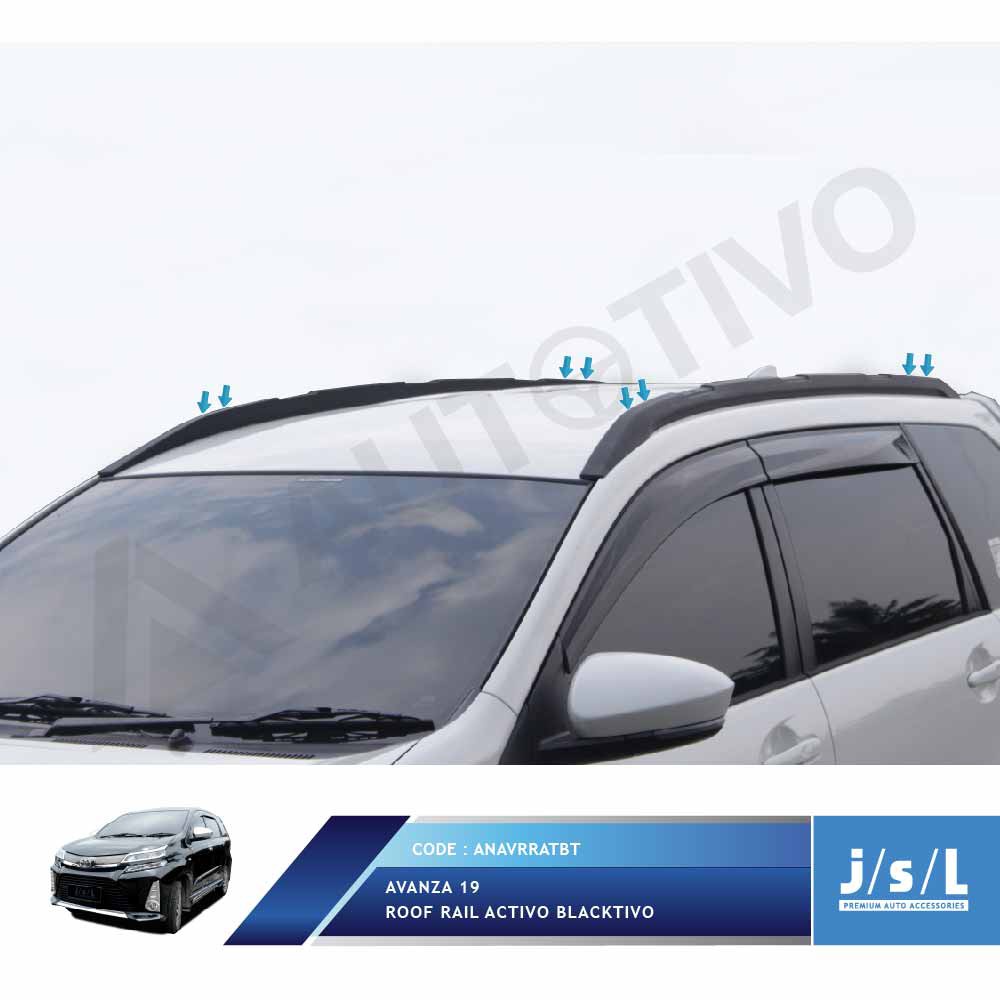Jual Roof Rail Avanza Xenia Veloz 2019 Model Activo Blacktivo JSL ...