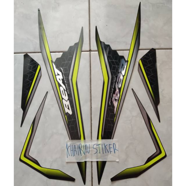 Jual Striping beat 2020 hitam hijau iss original | Shopee Indonesia