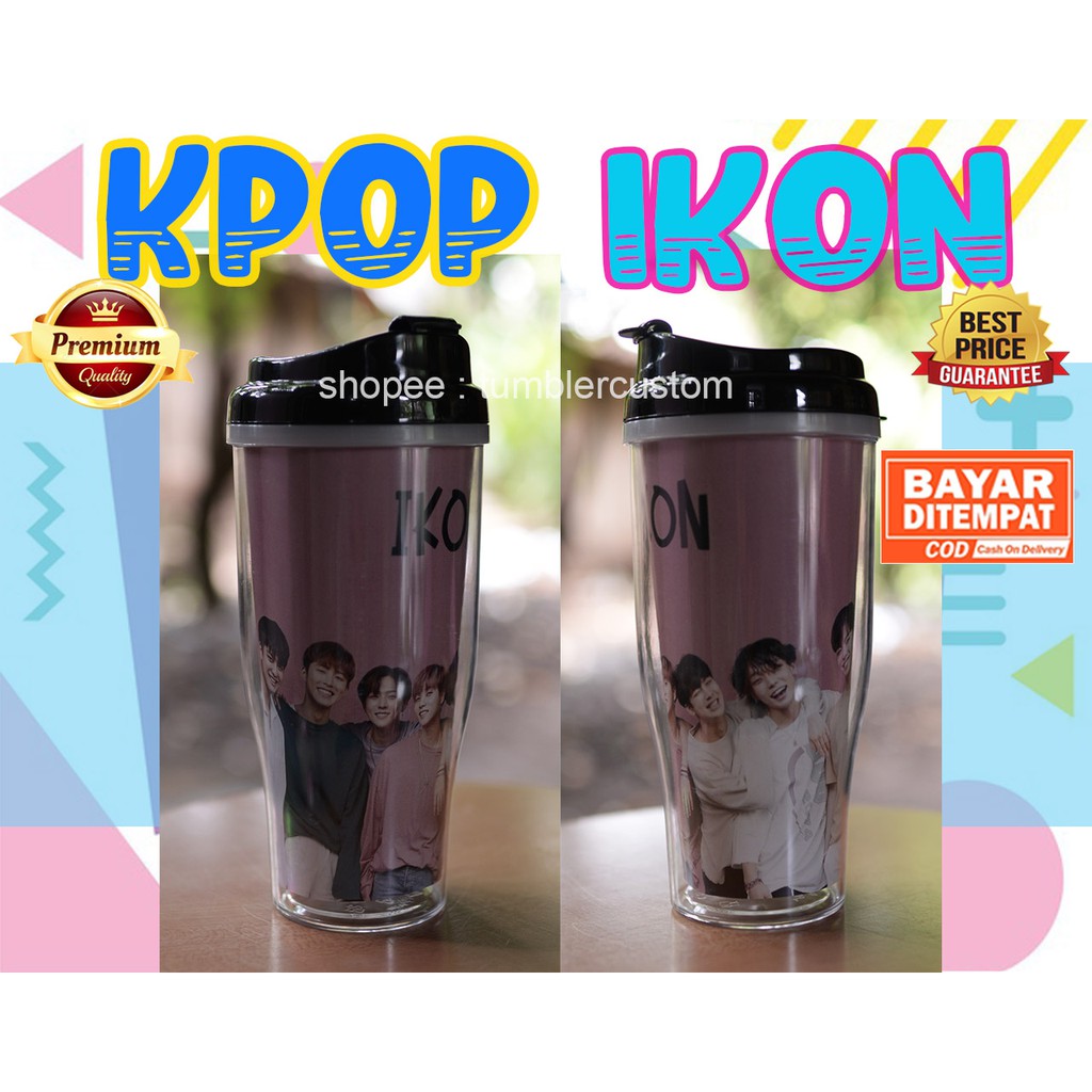 Jual IKON TUMBLER KPOP IKON MERCHANDISE BOTOL MINUM KPOP | Shopee Indonesia