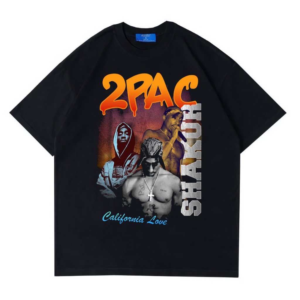Jual Psycho Crucify "Tupac Shakur California Love" Oversized T-Shirt ...