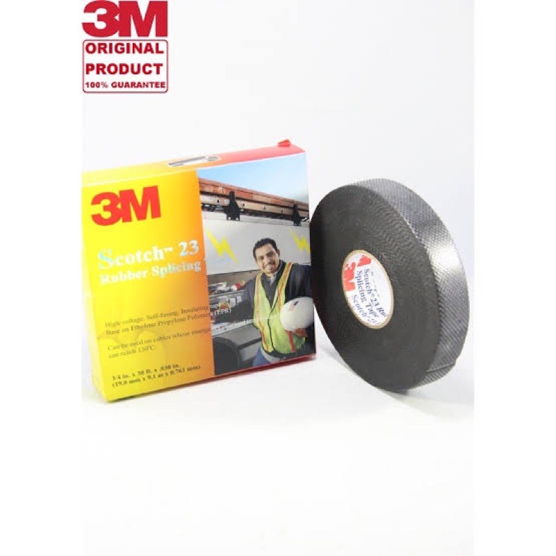 Jual Scotch 23 Rubber Splicing Tape - 3/4 in x 30 ft Isolasi Karet ...