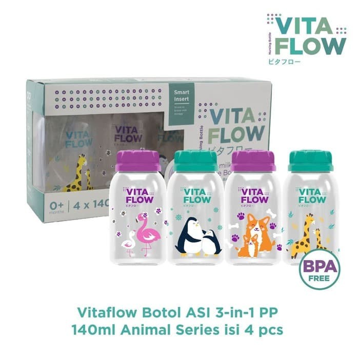 Jual VitaFlow Botol ASI PP 140ml Isi 4 Animal Series Vita Flow | Shopee ...