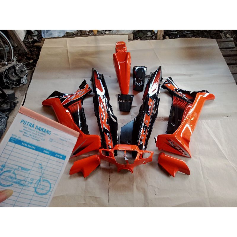 Jual Cover Body Fizr F1zr Full Clutch Orange Tahun 2001 Full Set Halus ...