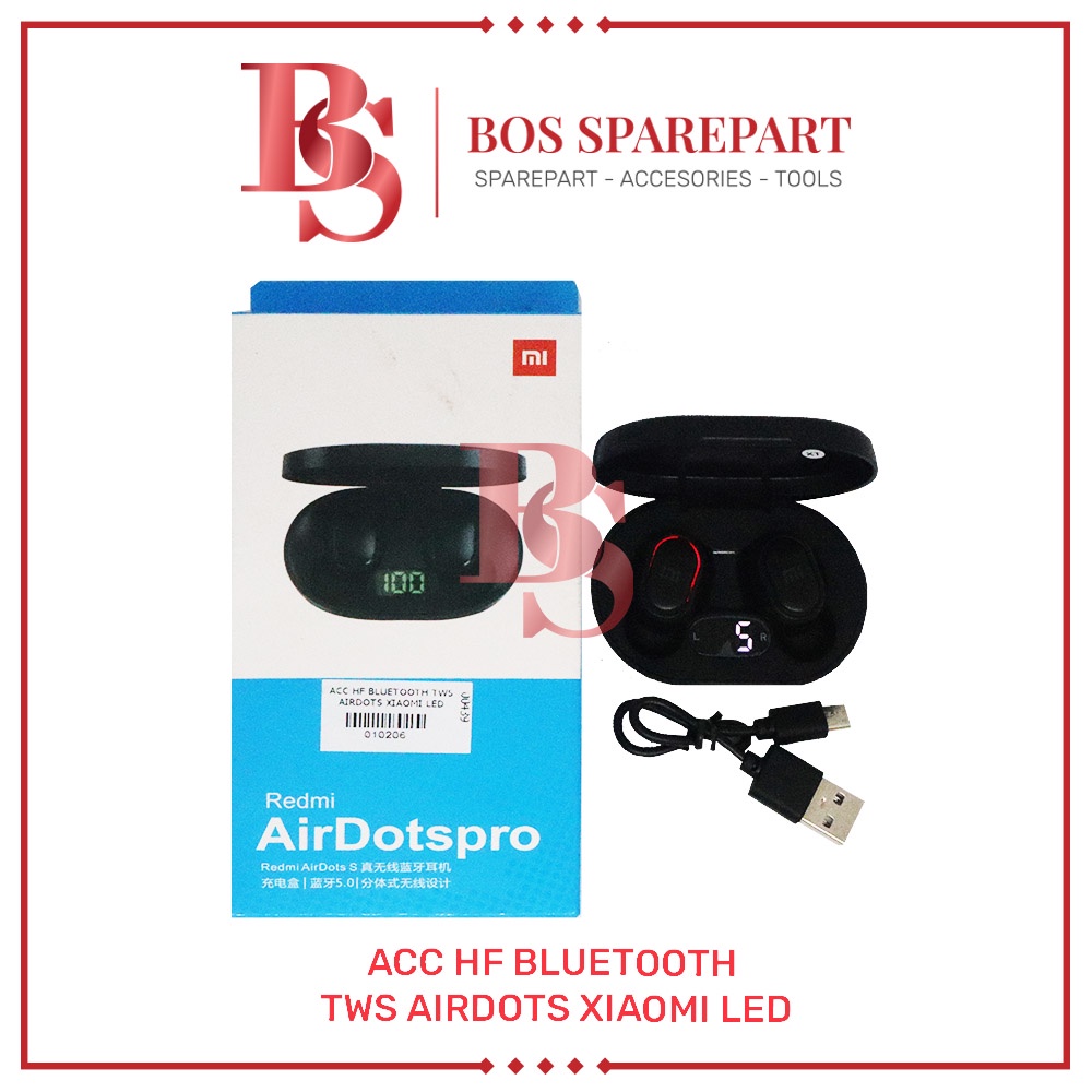Jual ACC HANDSFREE BLUETOOTH TWS AIRDOTS XIAOMI LED | Shopee Indonesia
