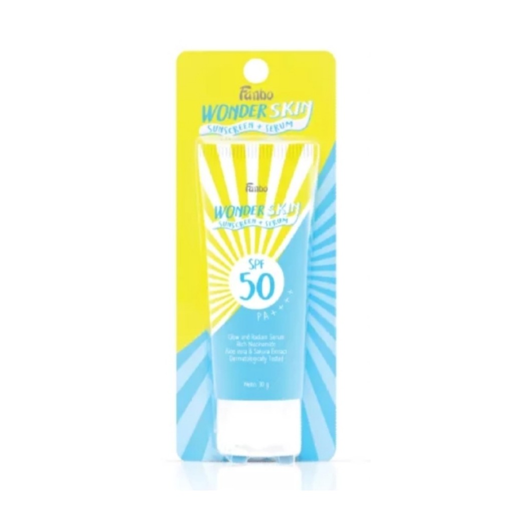 Jual Fanbo Wonder Skin Sunscreen + Serum Spf 50 30Gr | Shopee Indonesia
