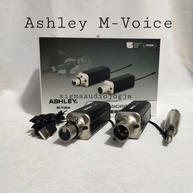 Jual Transceiver Mic Wireless ASHLEY M-VOICE untuk Mic Kabel | Shopee ...
