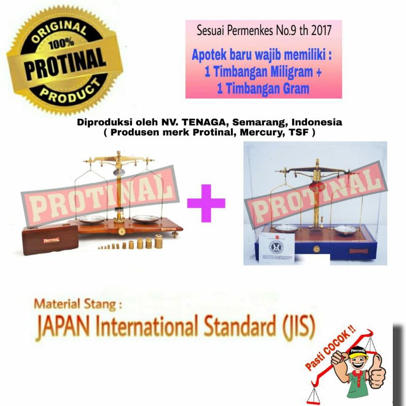 Jual PROTINAL Paket Neraca Obat / Timbangan Emas / Timbangan Gram dan ...