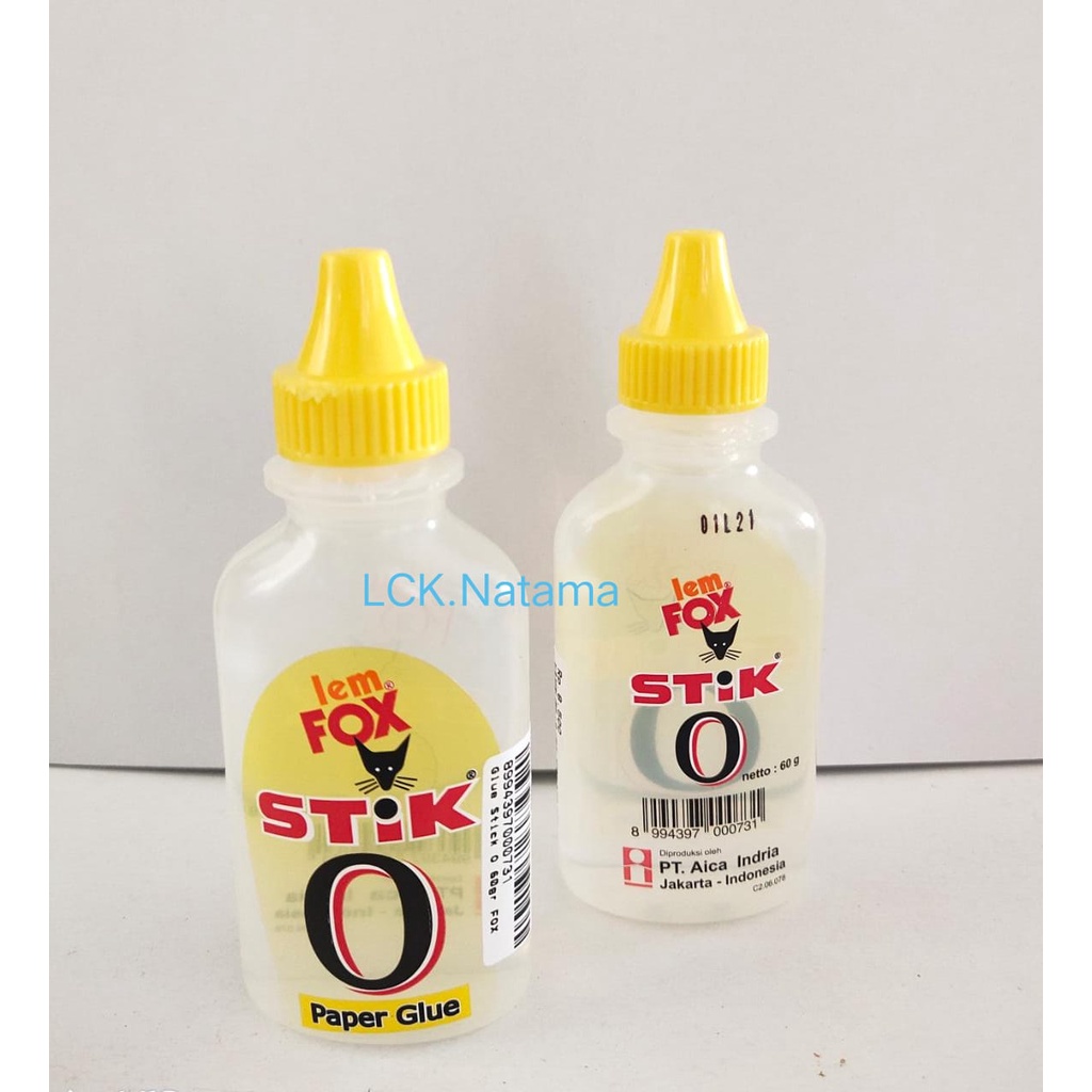 Jual Fox glue liquid stik O 60gr paper glue lem kertas lem cair - harga ...