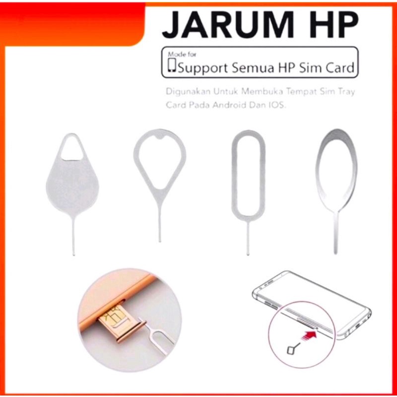 Jual JARUM BESI PENUSUK HP - XIAOMI SAMSUNG VIVO OPPO IP ORIGINAL ORI ...