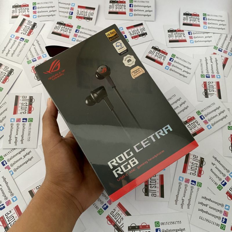 Jual ASUS ROG Cetra USB C RGB Gaming Headphone Earphone Headset Earbuds ...