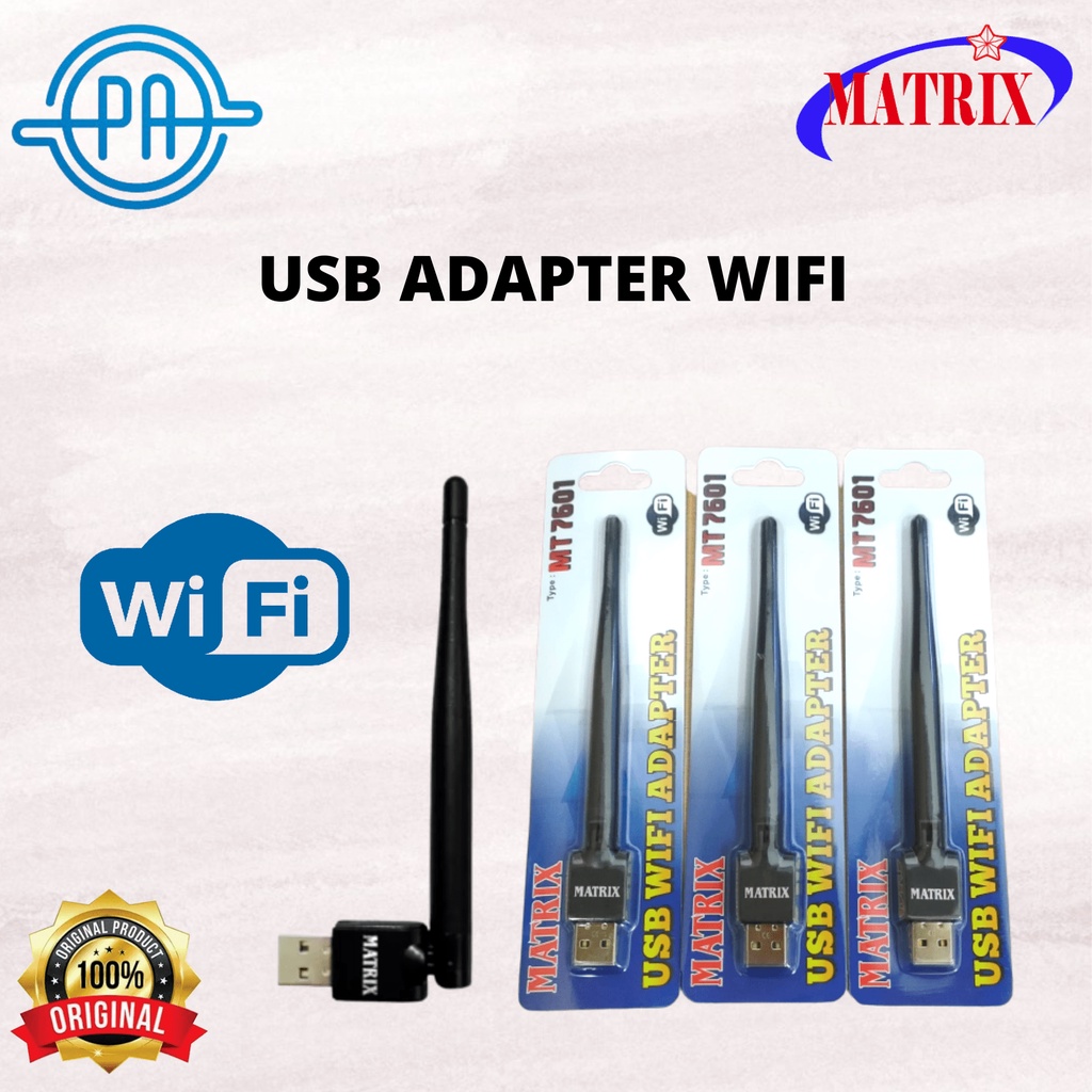 Jual USB WIFI ADAPTER T7601 MATRIX MT 7601 USB DONGLE ANTENA WIFI | Shopee Indonesia