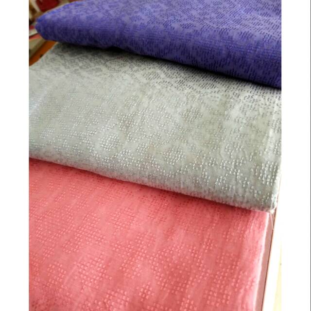 Jual Batik dobby polos pesanan ibu Nina 1 3pcs | Shopee Indonesia