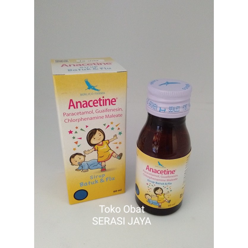 Jual Anacetine Sirup 60 ml Untuk Batuk & Flu Anak Obat Batuk Pilek ...